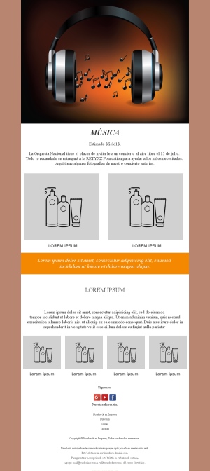 Email Templates Música | Mailpro™
